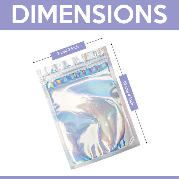 Space Seal 100 Holographic Rainbow Color Mylar Bags – Space Seal Packaging